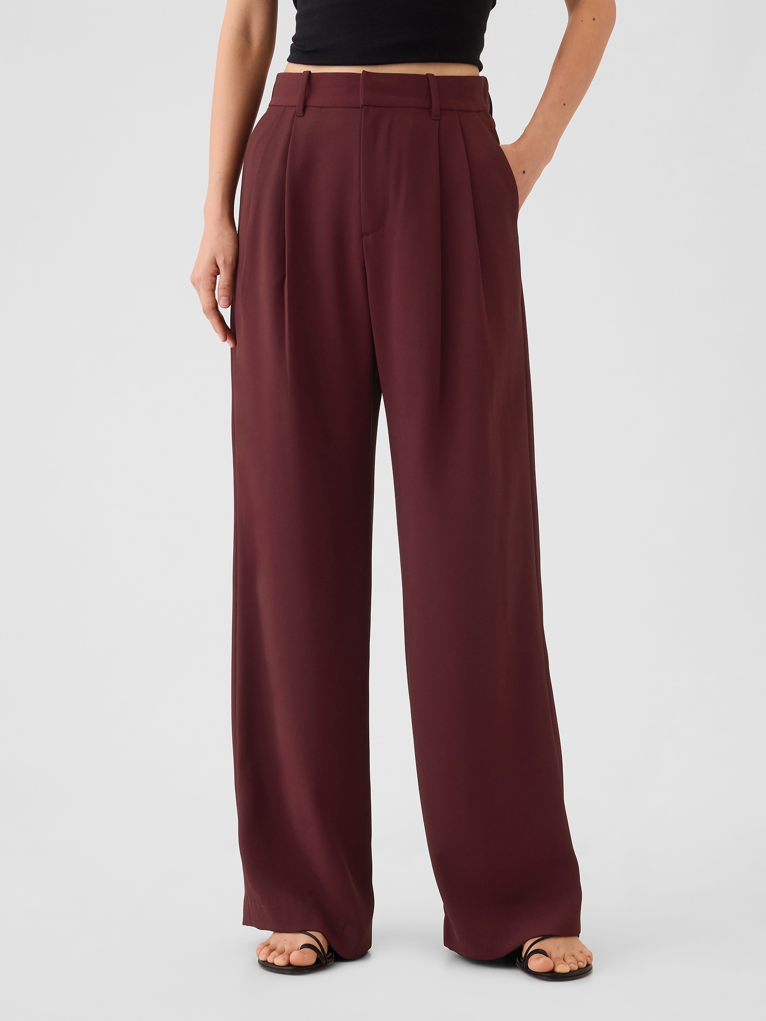 365 High Rise Pleated Trousers | Gap