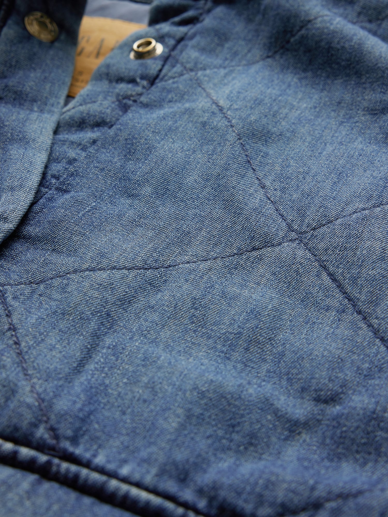 Quilted Denim Shirt Jacket | Gap