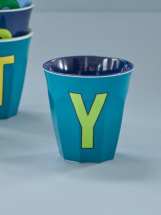Melamine Cups Two Pack Bundle with Initial Letter | Gap