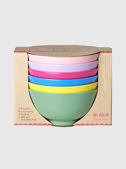 Melamine Medium Assorted Bowls 6 Pack | Gap