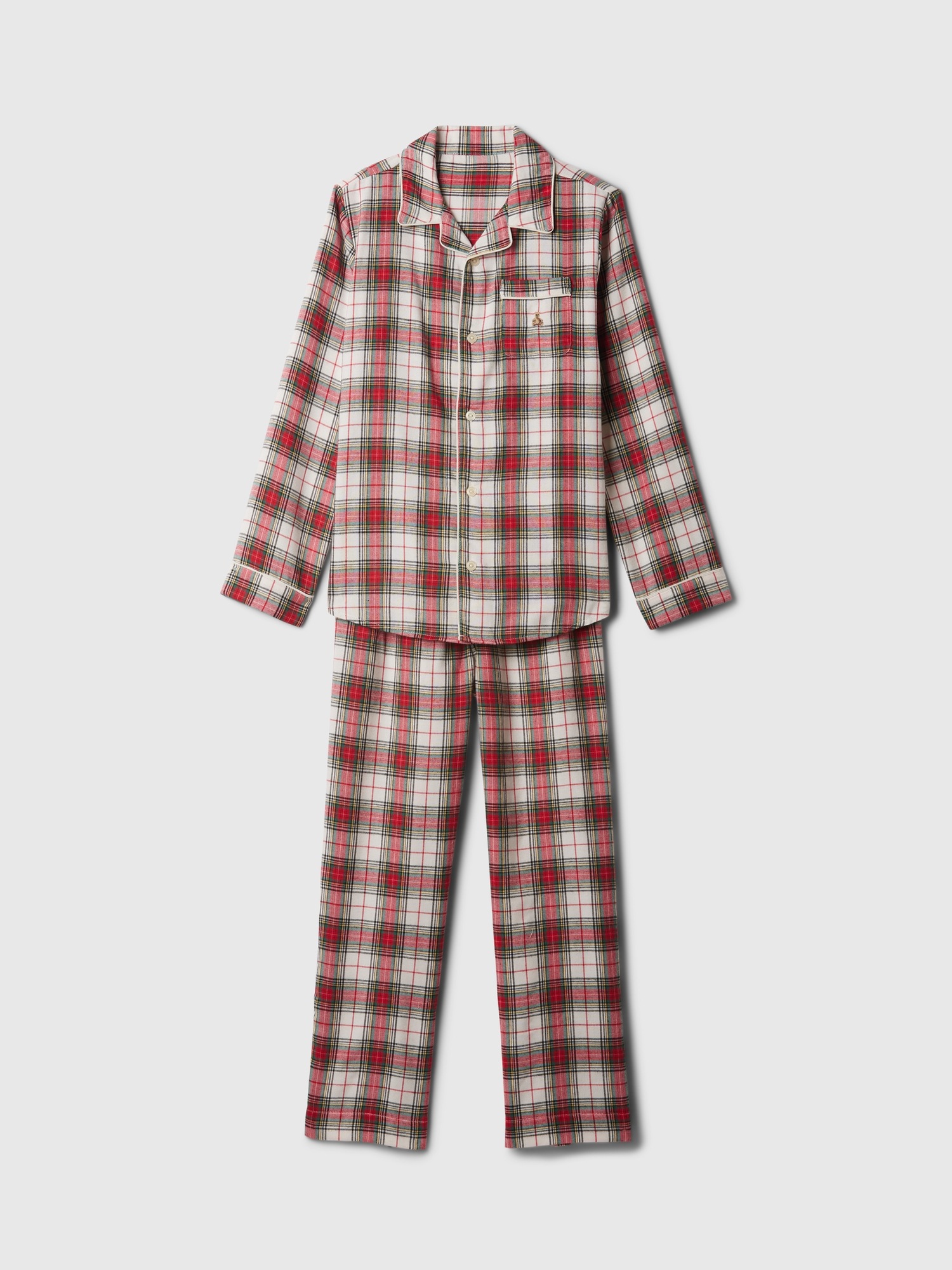 Kids Recycled Flannel PJ set | Gap
