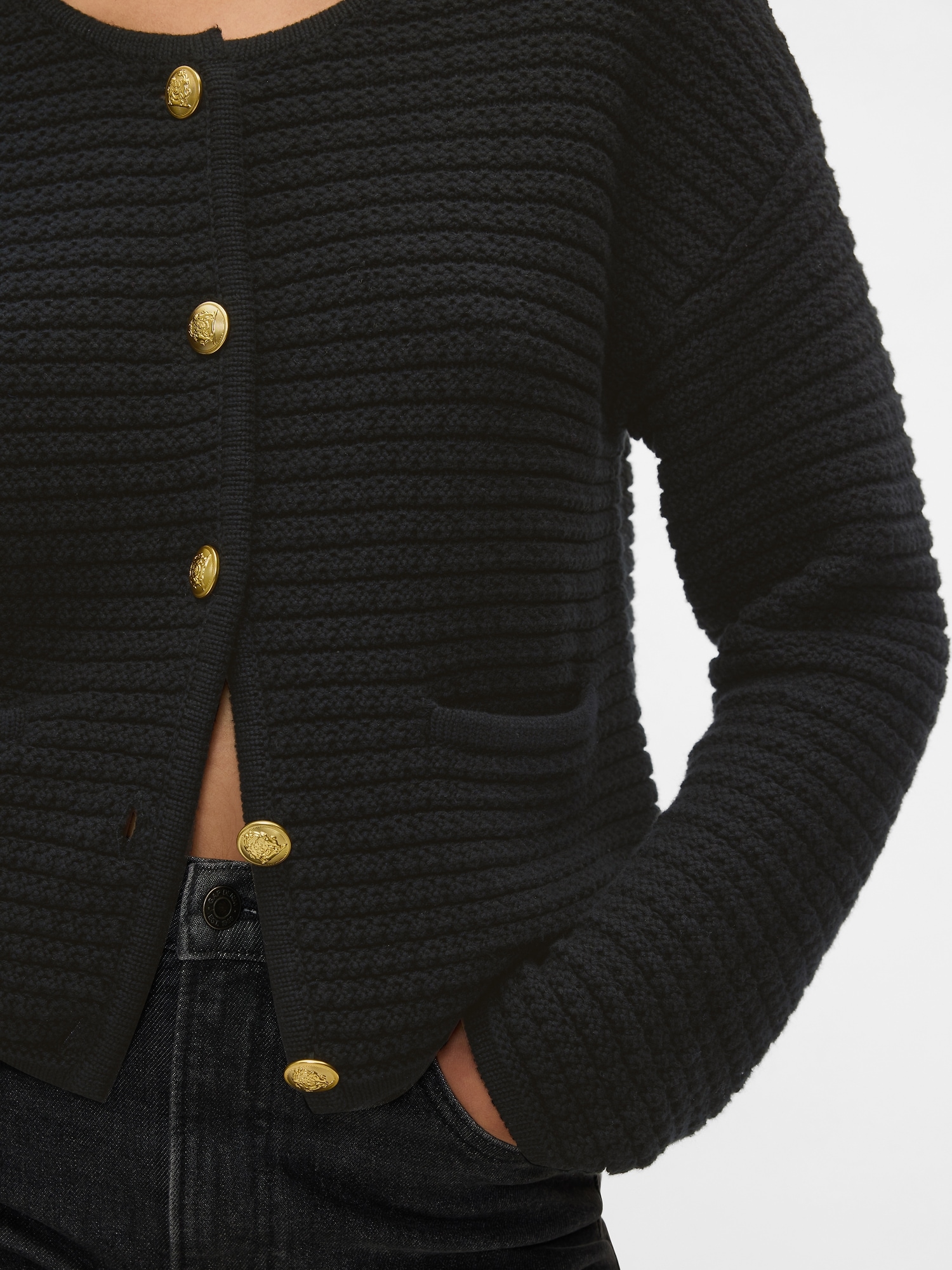 Textured Sweater Jacket | Gap