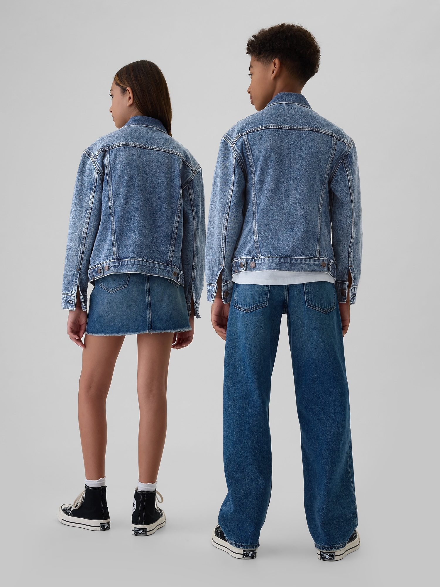 Kids Organic Cotton Icon Denim Jacket | Gap
