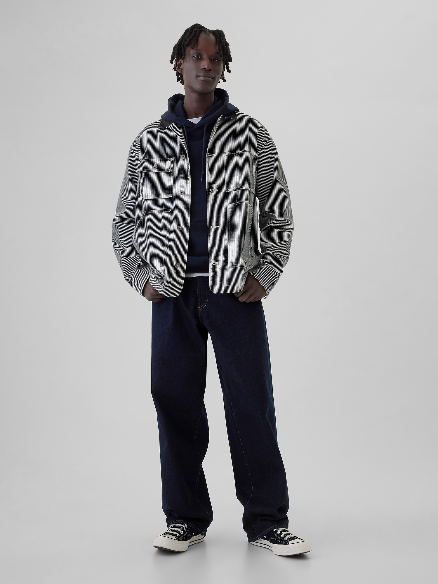 Railroad Striped Denim Chore Jacket | Gap