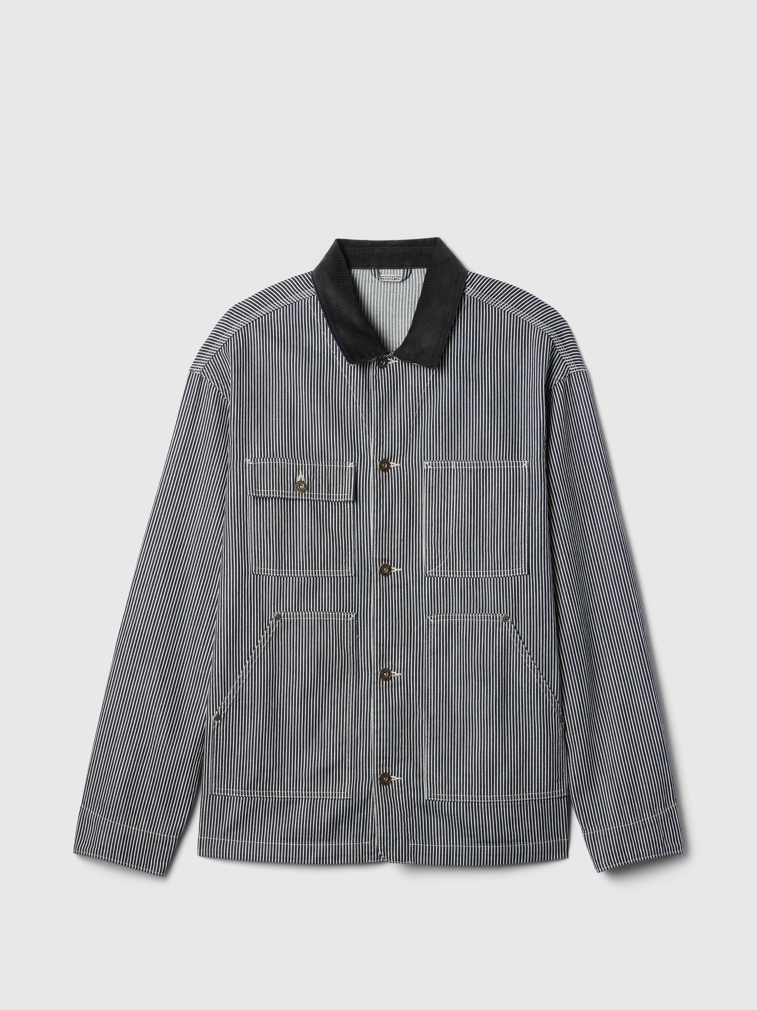 Railroad Striped Denim Chore Jacket | Gap