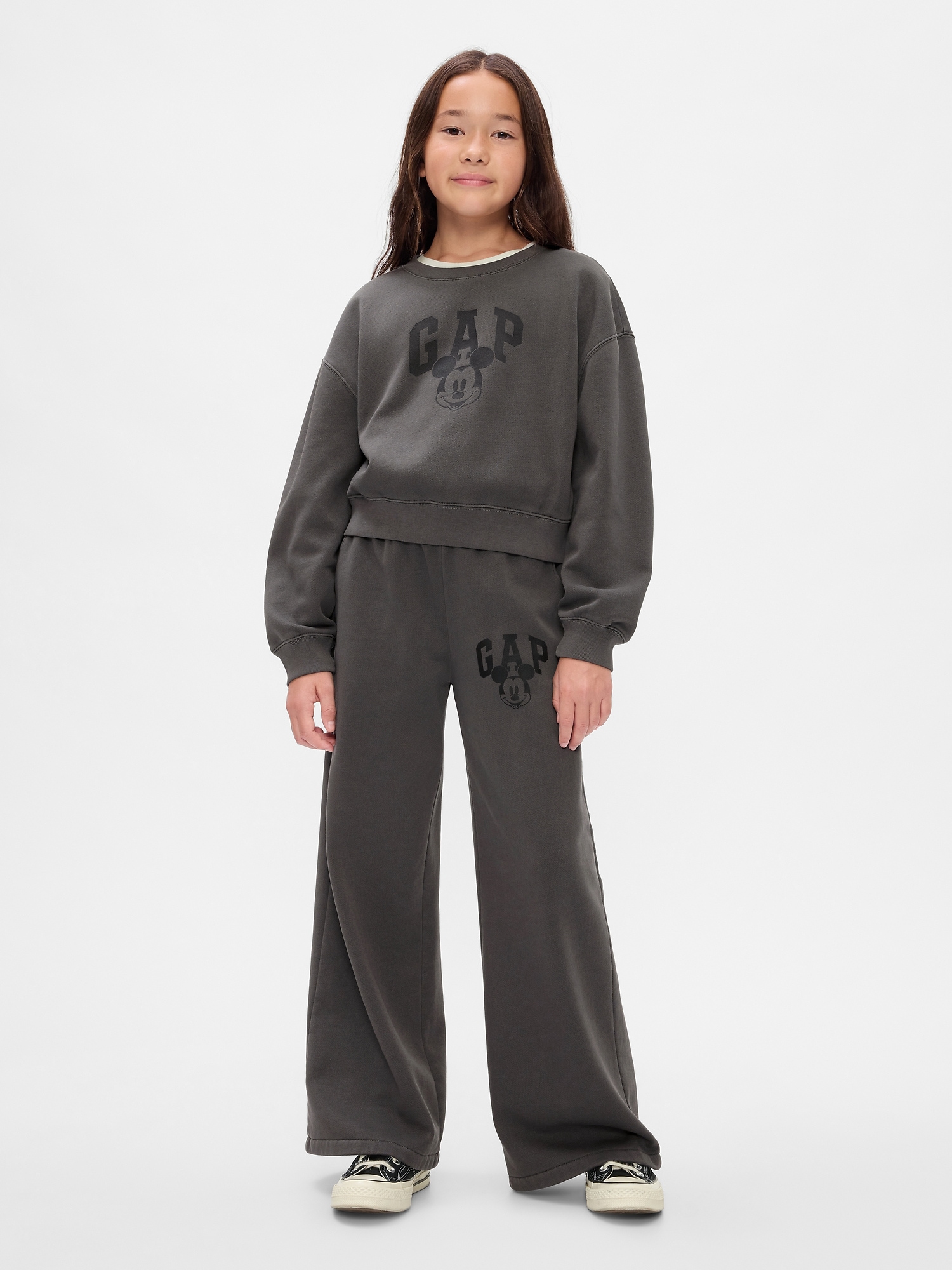 Gap × Disney Kids VintageSoft Mickey Mouse Logo Sweatpants | Gap