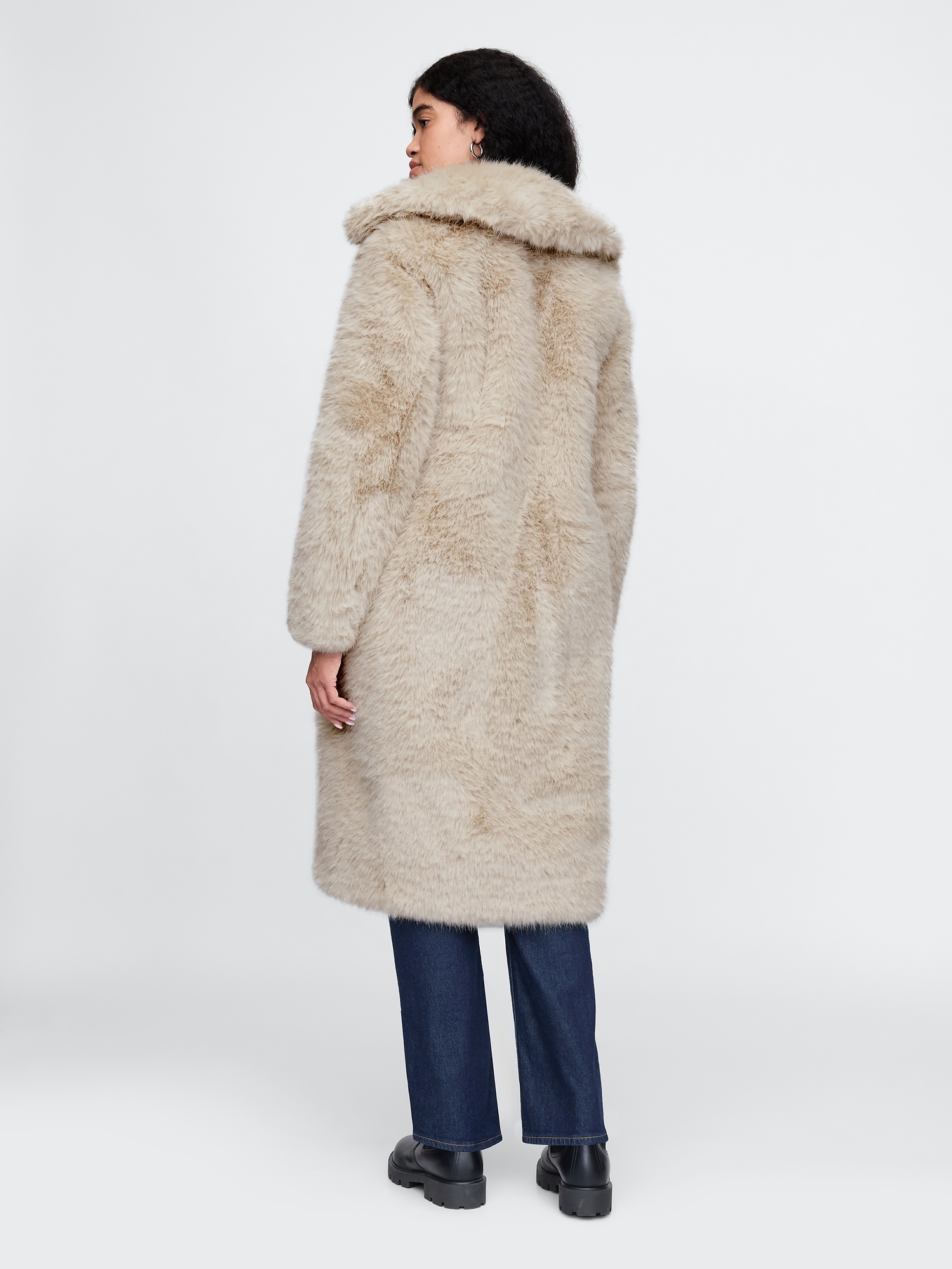 Recycled Faux Fur Coat | Gap