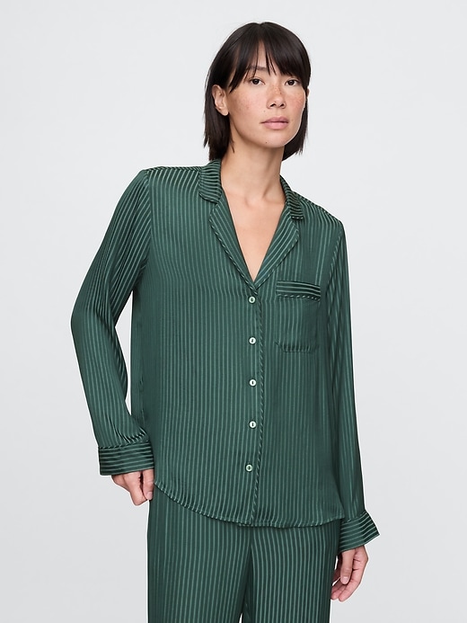 Satin PJ Shirt | Gap