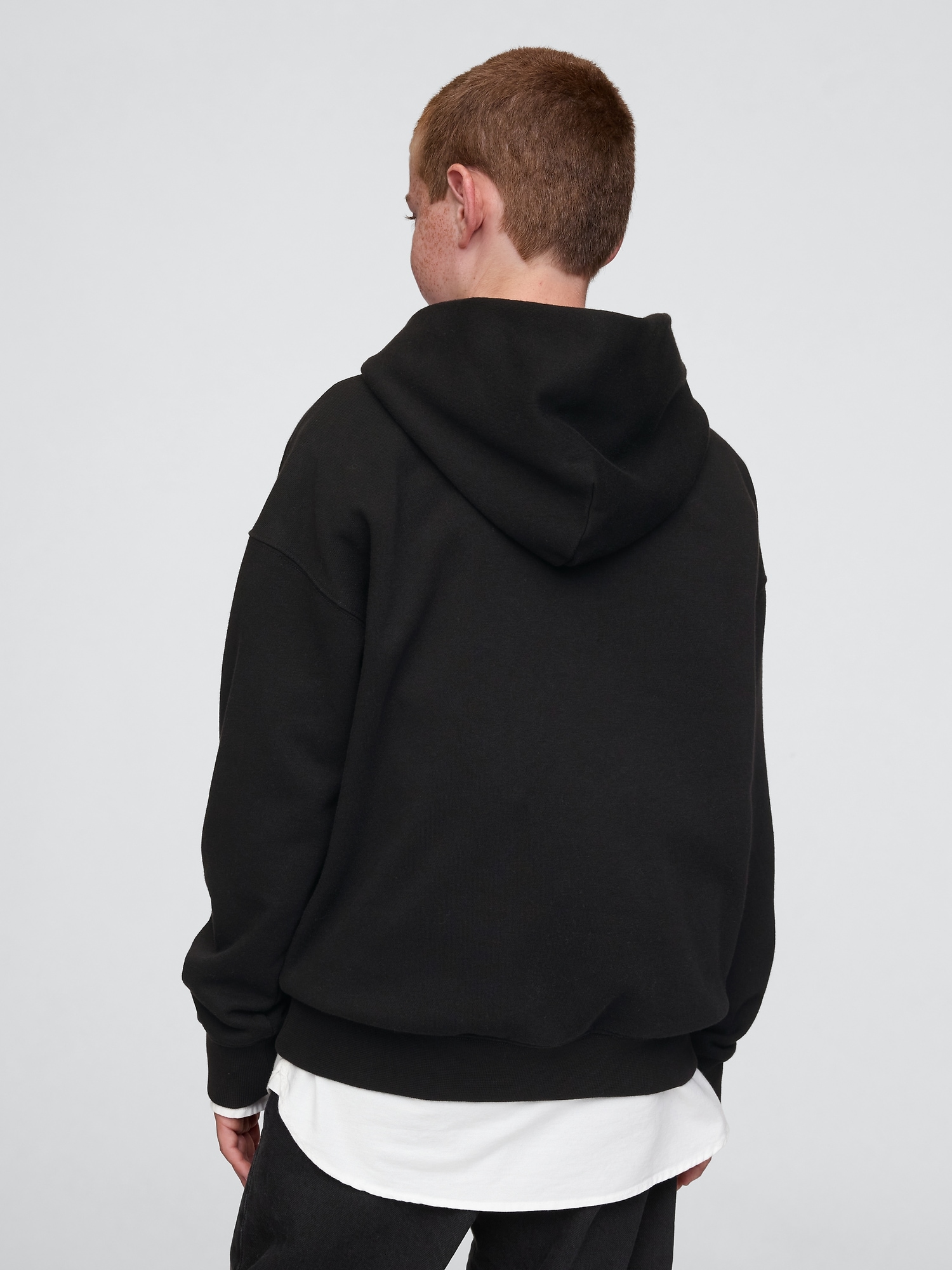 Kids Vintage Soft Textured Logo Hoodie | Gap