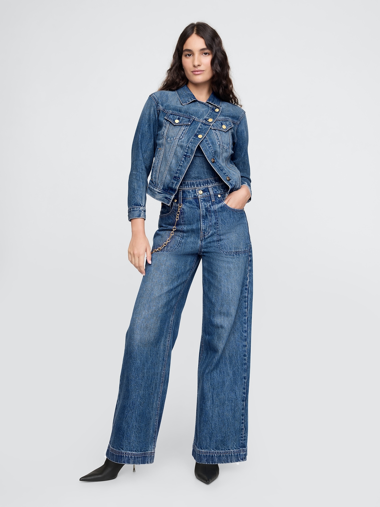 High Rise Stride Jeans | Gap
