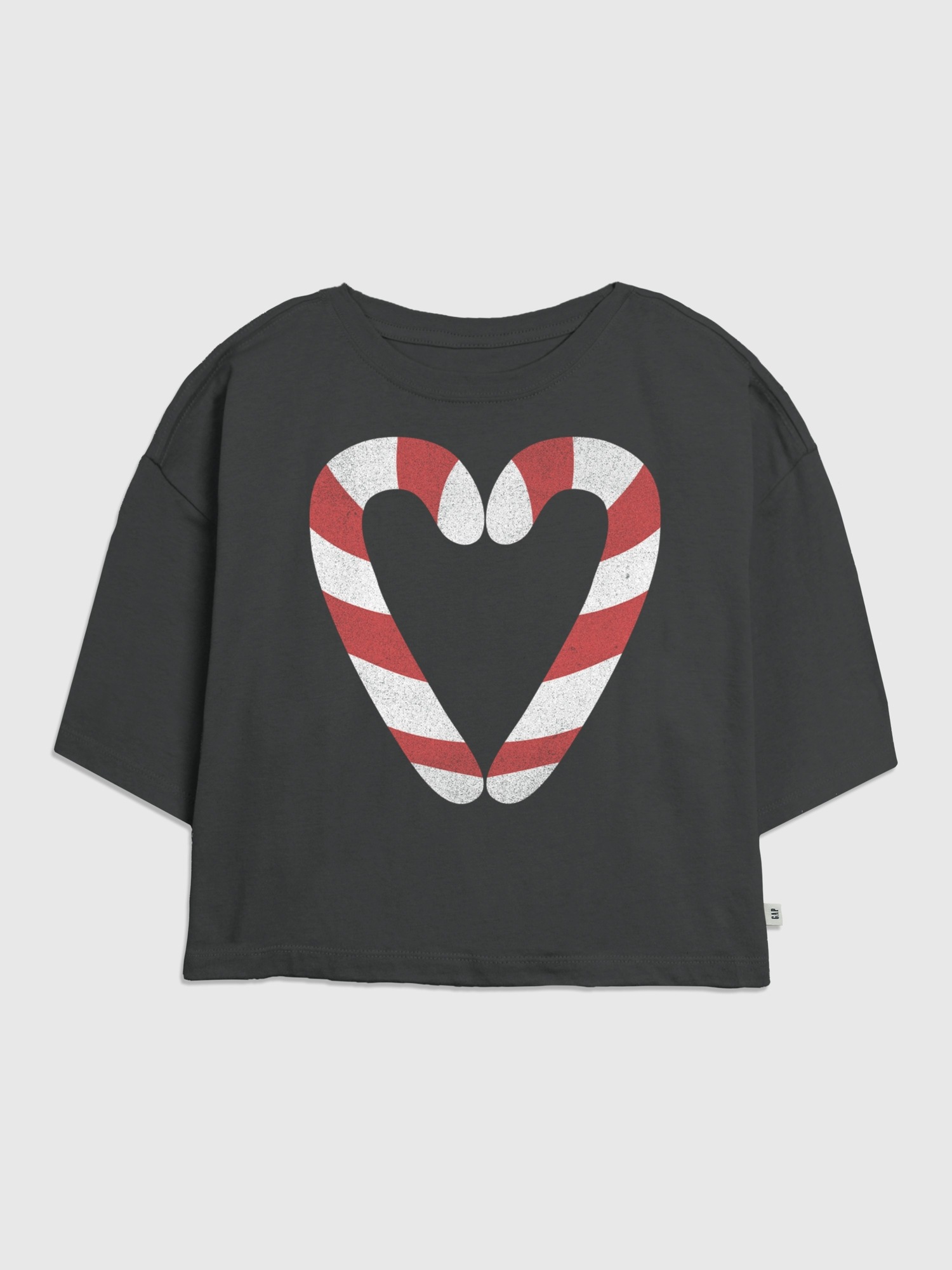 Kids Candy Cane Heart Graphic T-Shirt | Gap