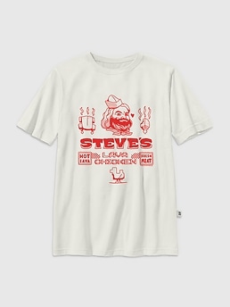 Kids Minecraft Movie Steves Lava Chicken Graphic T-Shirt | Gap