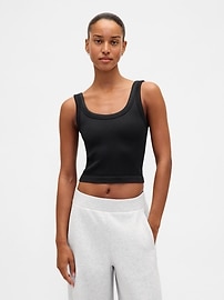 GapFit Seamless Rib Crop Tank Top | Gap