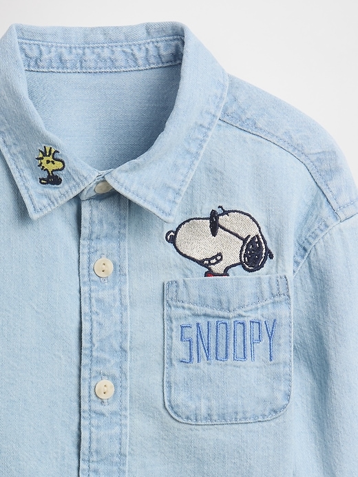 Baby & Toddler Peanuts Denim Big Shirt | Gap