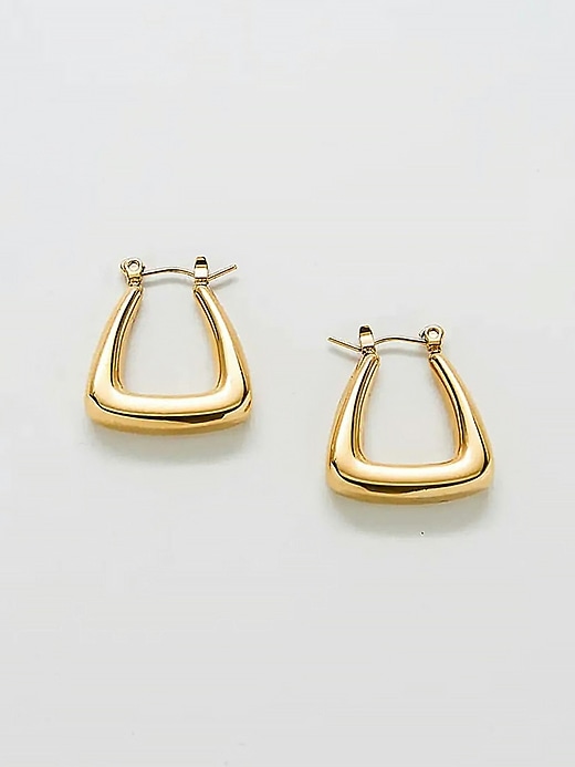 Admiral Row Gold Triangle Hoop Earrings | Gap