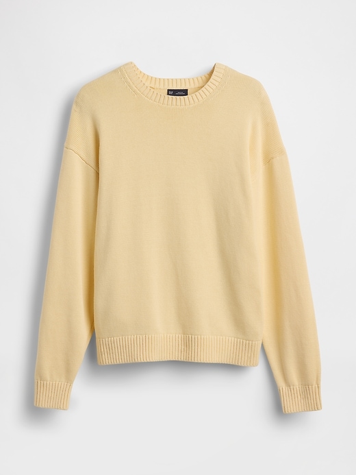 Relaxed Crewneck Crop Sweater | Gap