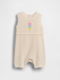 Baby Ice Cream Crochet Shorty One-Piece | Gap