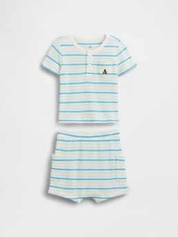 Baby Waffle Henley Outfit Set | Gap