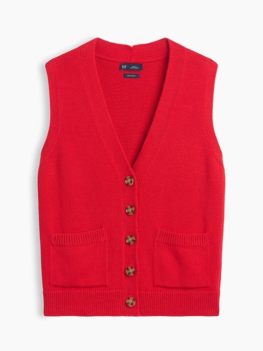 100% Cotton Pocket Sweater Vest | Gap